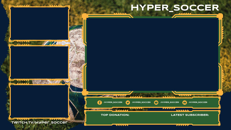Placeit - OBS Stream Overlay Generator for Soccer Streamers Featuring ...