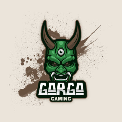 Placeit - Gaming Logo Maker Featuring a Demon Illustration