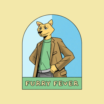 Placeit - Logo Maker with a Furry Bear Character Graphic