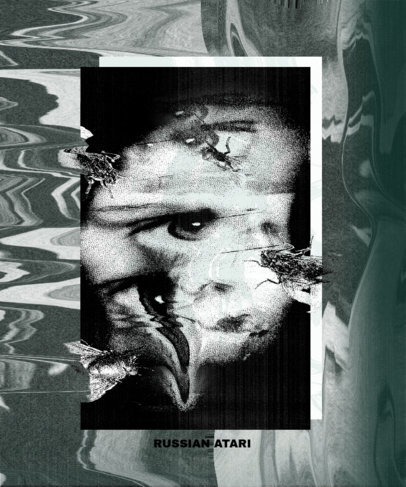 Placeit - T-Shirt Design Template With a Distorted Graphic and a Trendy ...