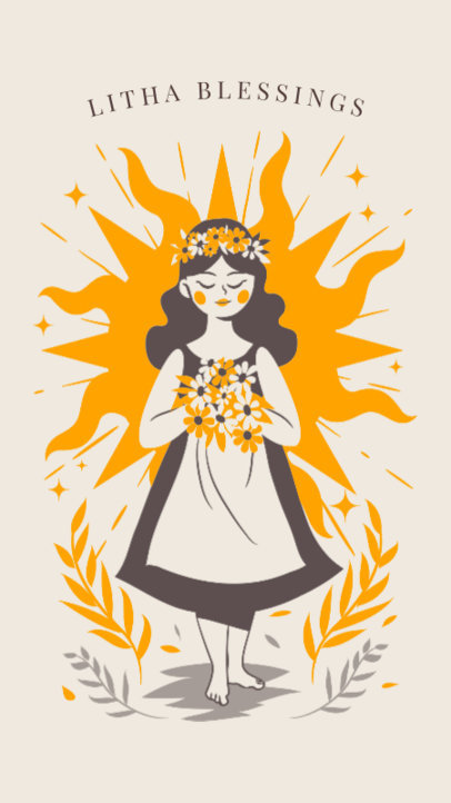 Placeit - Instagram Story Design Template With Pagan Holiday-Themed ...