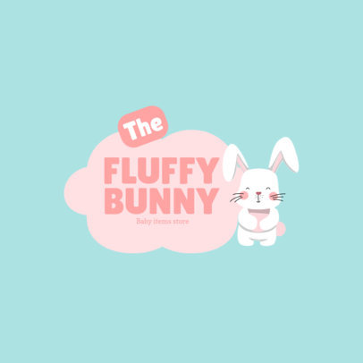 Placeit - Kids Clothing Store Logo Creator with a Cute Kawaii Character