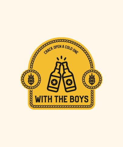 Placeit - T-Shirt Design Creator for a Beer Club with a Smiling Bear ...