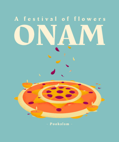 Placeit - Onam-Themed T-Shirt Design Maker Featuring an Indian-Inspired ...