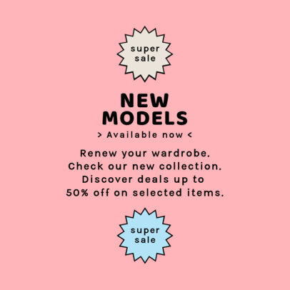 Placeit - Instagram Post Template for a Brand New Clothing Collection Promo