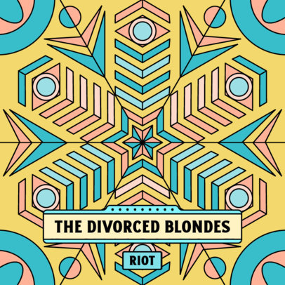 Placeit - Illustrated Album Cover Design Creator with an Astronaut ...