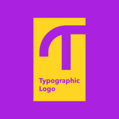 Placeit - Minimal Logo Template Featuring a Colored Text Frame