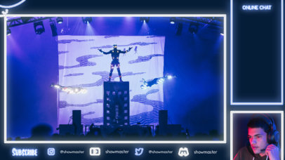 Placeit - OBS Stream Overlay Template for Gamers Featuring a Simple ...