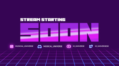 Placeit - Twitch Starting Soon Screen Creator Featuring an 80's ...