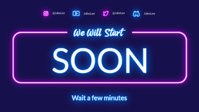 Placeit - Starting Soon Screen Template for Music Streamers Featuring a ...