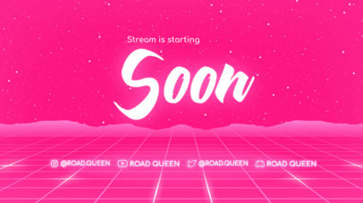 Placeit - Girly Twitch Starting Panel Creator for a Trendy Streamer