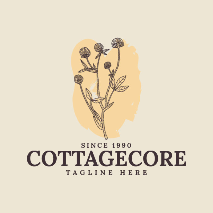 Placeit - Cottagecore-Style Logo Maker for Organic Products