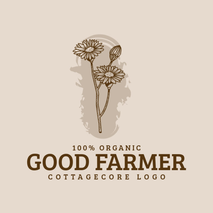 Placeit - Cottagecore-Themed Logo Template for a Farmers Market