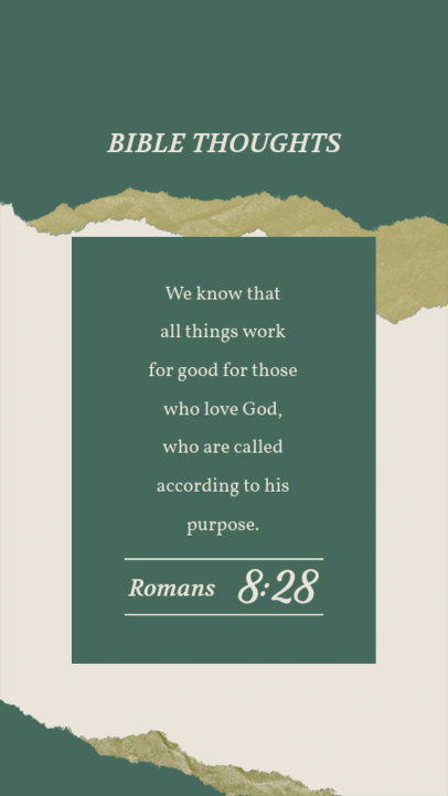 Placeit - Instagram Story Design Template Featuring a Verse from the Bible