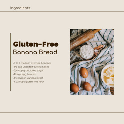 Placeit - Instagram Post Design Template for Carousel Featuring Baking ...