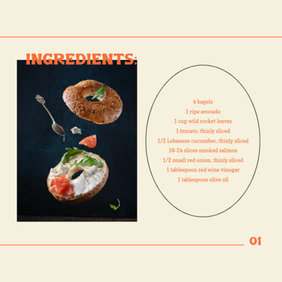 Placeit - Instagram Post Creator with a Simple Layout for a Recipe's ...