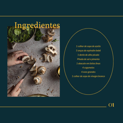 Placeit - Classy Instagram Post Template for a Tasty Recipe's Ingredients