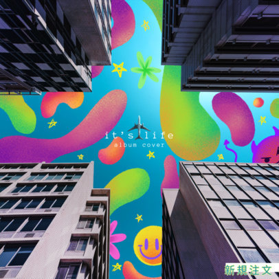 Placeit - Illustrated Album Cover Design Maker for a Trap Mixtape