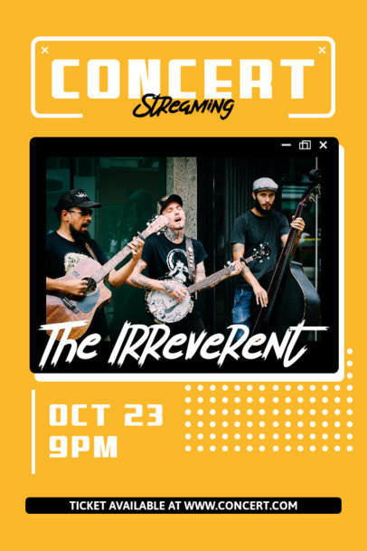 Placeit - Poster Design Generator for a Music Concert Featuring Artists ...