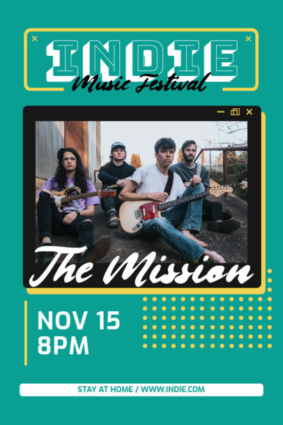 Placeit - Poster Design Generator for an Online Festival Featuring ...