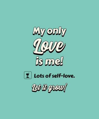 Placeit - T-Shirt Design Generator for Valentine’s Day Featuring a Self ...