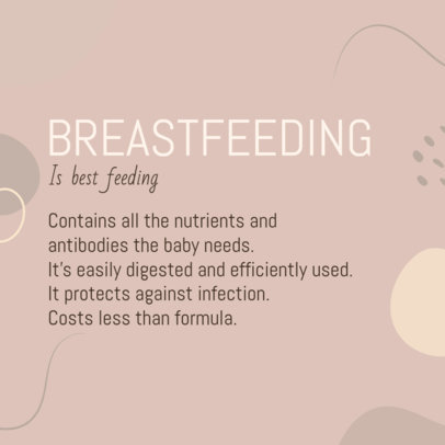 Placeit - Breastfeeding-Themed Instagram Post Design Maker With Tips ...