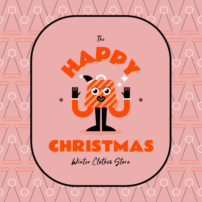 Placeit - Logo Template for a Winter Clothes Store Featuring Xmas Graphics