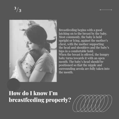Placeit - Breastfeeding-Themed Instagram Post Design Creator With ...