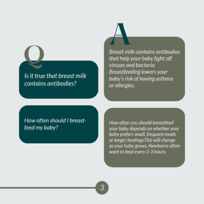 Placeit - Instagram Post Design Template With a Breastfeeding Theme and ...