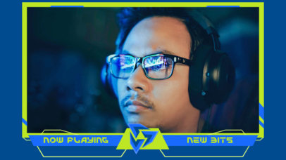 Placeit - Cyberpunk-Styled OBS Overlay Design Template with a Modern Layout