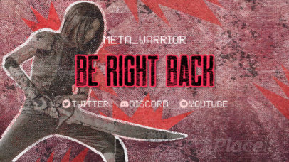 Placeit - Twitch Screen Video Maker Featuring a BRB Message and a ...