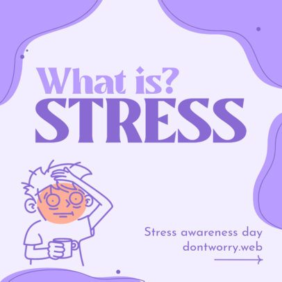 Placeit - Instagram Post Generator with Illustrations for Stress ...