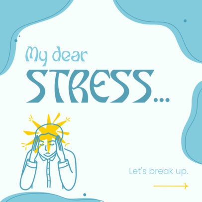 Placeit - Instagram Post Creator with Illustrations for a Stress ...