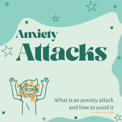 Placeit - Instagram Post Template for a Stress Awareness-Themed Carousel