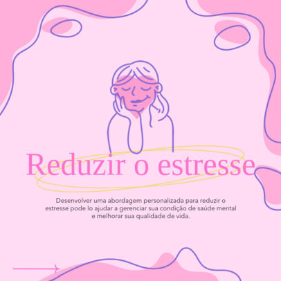 Placeit - Instagram Post Creator with Illustrations for a Stress ...
