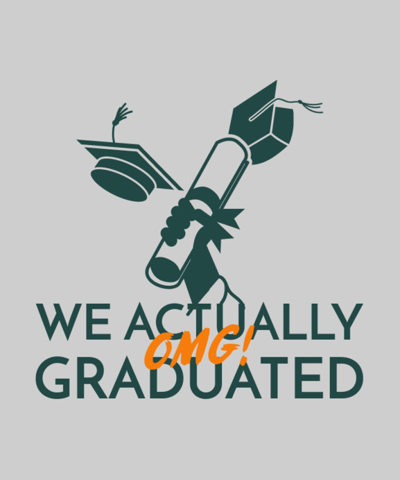 Placeit - T-Shirt Design Template Featuring Graduation Theme Graphics