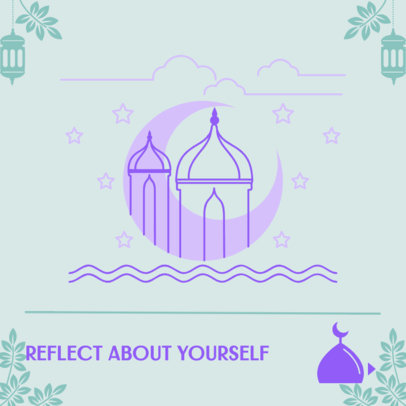 Placeit - Minimal Instagram Post Design Template for a Ramadan-Themed ...