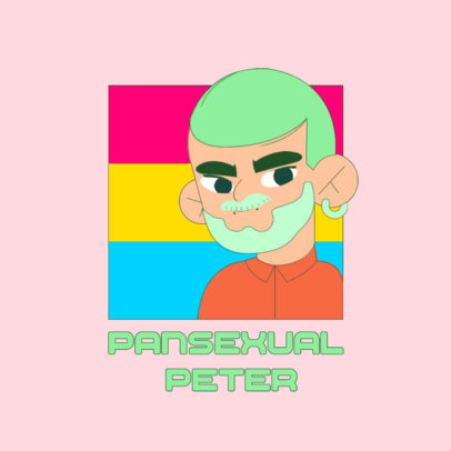 Placeit - LGBTQ+ Avatar Logo Creator to Make a Genderfluid Character