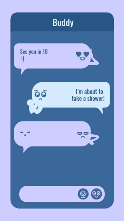 Placeit - Instagram Post Generator Featuring a WhatsApp-Inspired Chat ...