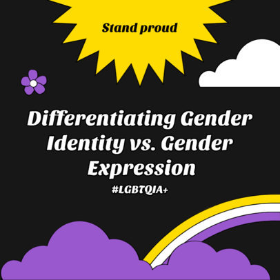 Placeit - Instagram Post Maker to Inform About LGBTQ Terminology