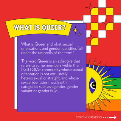 Placeit - Instagram Post Generator Featuring an Informative Transgender ...
