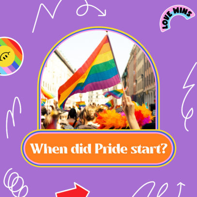 Placeit - LGBTQ Pride-Themed Instagram Post Design Maker for a Carousel ...