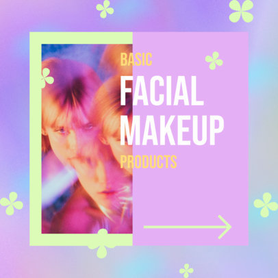 Placeit - Instagram Post Template Featuring a Pros and Cons Makeup Carousel