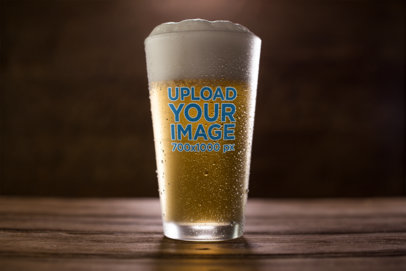 Placeit - Beer Mug Template at a Bar