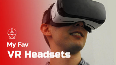 Placeit - YouTube Thumbnail Template for a Computer VR Games Review