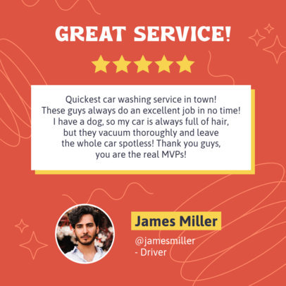 Placeit - Customer Review Instagram Post Design Template for a Book Store