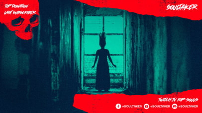 Placeit - Horror-Themed Twitch Overlay Design Creator for Game Streamers
