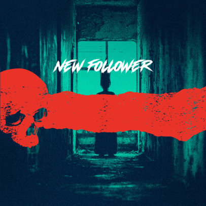 Placeit - New Follower Twitch Alert Box Generator With a Horror Aesthetic