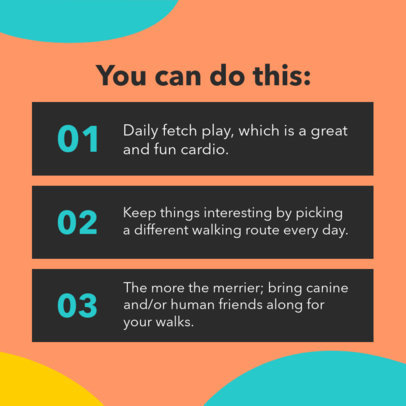 Placeit - Instagram Post Maker with a Dog Training Checklist