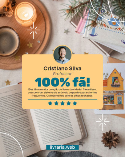 Placeit - Customer Review Instagram Post Template for a Bakery ...